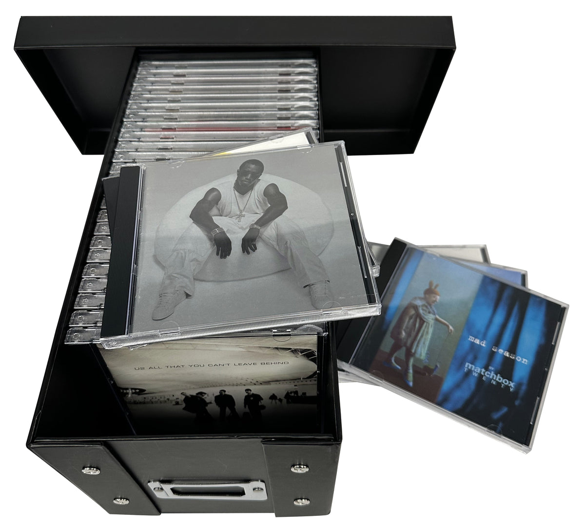CheckOutStore Black CD Jewel Cases Storage Box (Holds 29 Cases ...