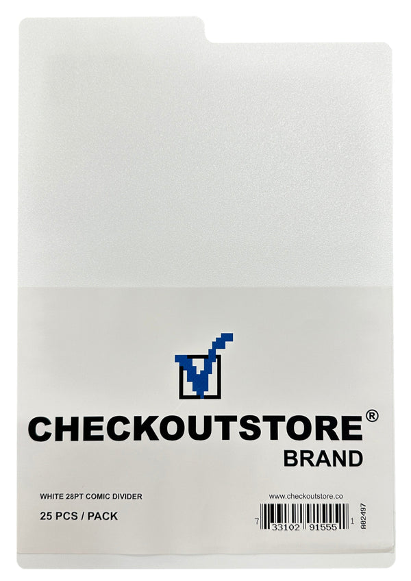 CheckOutStore White Plastic Record Dividers for Comic Book Divider ...