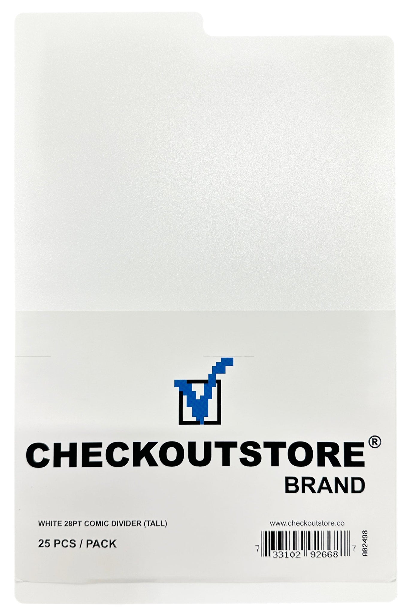 CheckOutStore White Plastic Comic Book Tall Divider (7.25 x 11.25 ...
