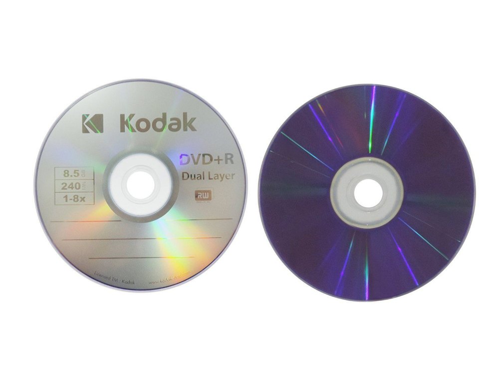 Kodak Double Layer 8.5GB 8X DVD+R DL (Logo Top) – CheckOutStore.com