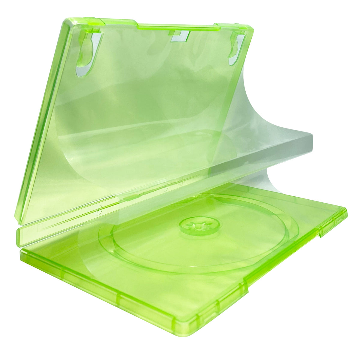 Replacement Game Cases compatible with Clear Neon Green Xbox 360 14mm ...