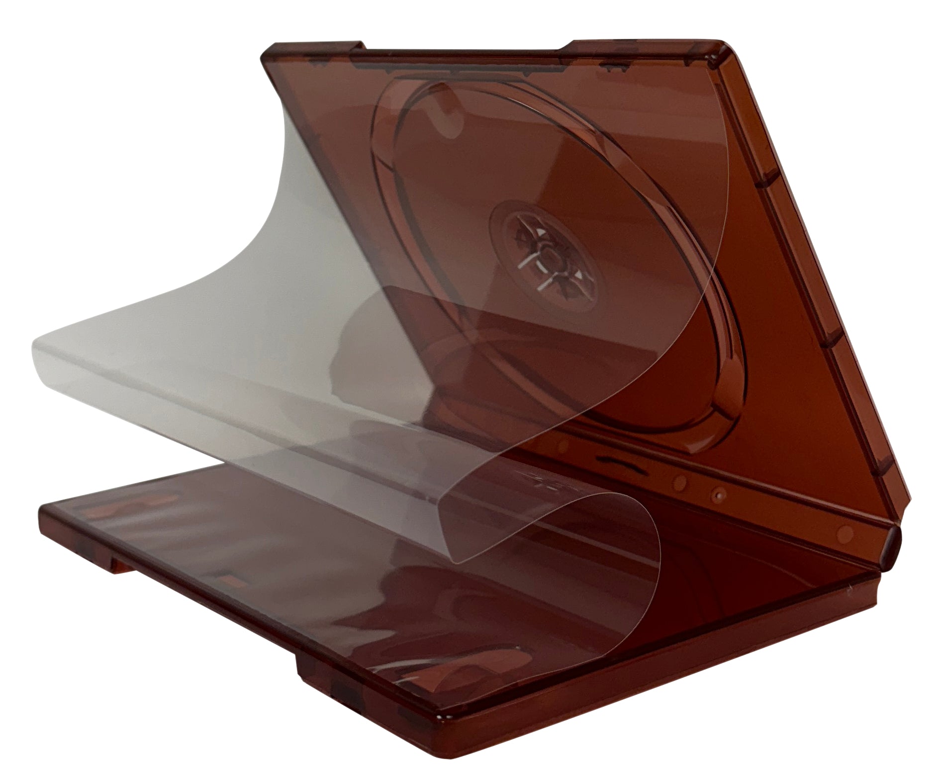 STANDARD Clear Burgundy Red Color Single DVD Cases – CheckOutStore.com