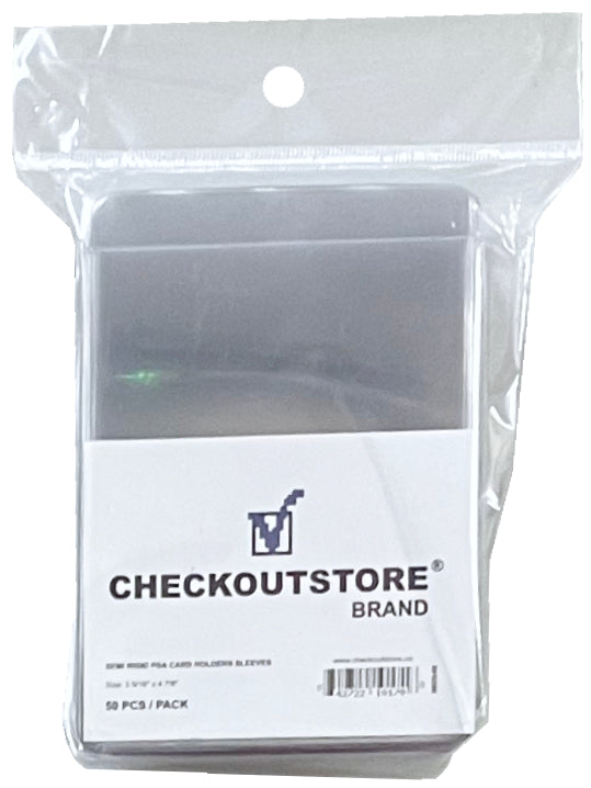 CheckOutStore Clear Semi Rigid Card Holders for PSA/BGS Grading (3 5/1 ...