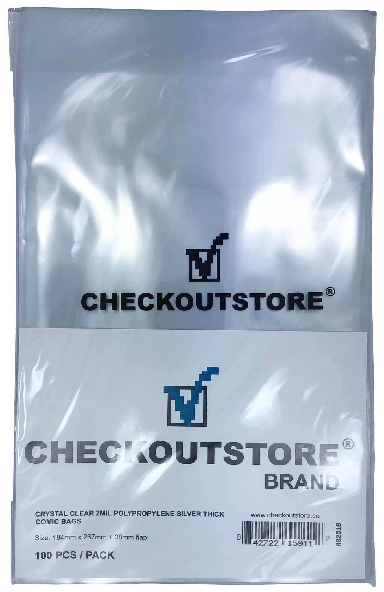 CheckOutStore Crystal Clear Silver Age Thick Comic Book Bags ...