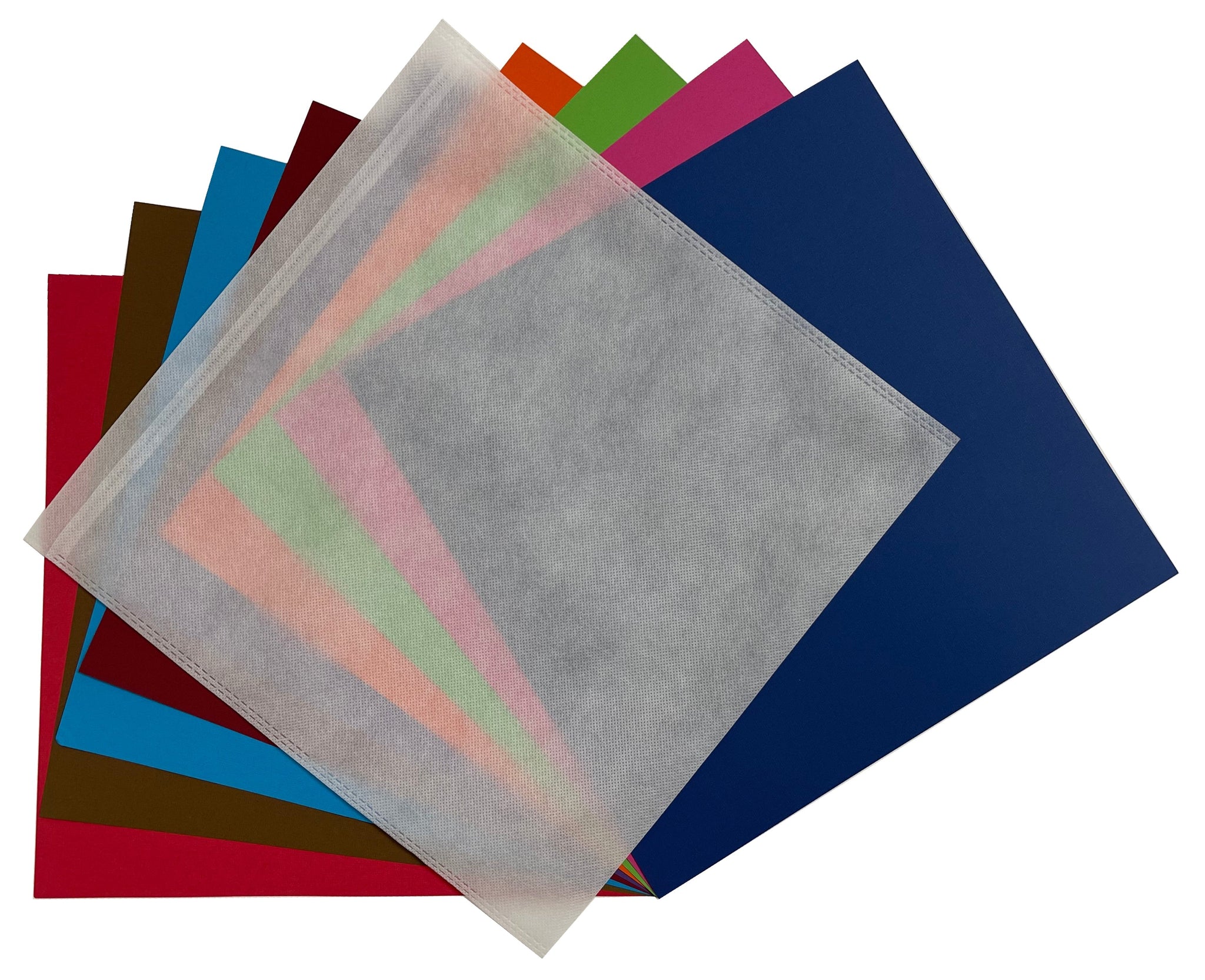 CheckOutStore White Non Woven Storage Sleeves for 12x12 Cardstock Pape ...