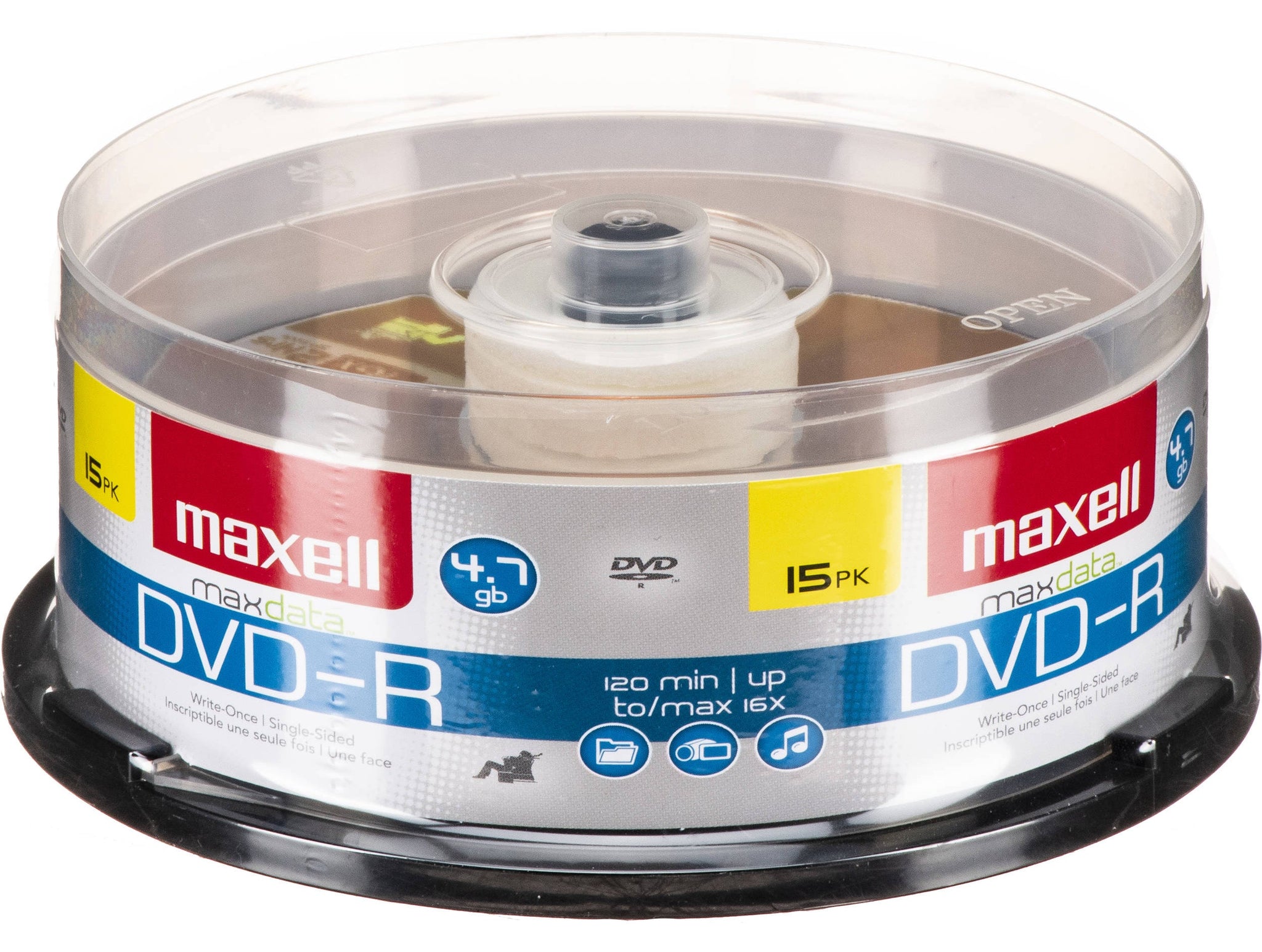Maxell 16X DVD-R 4.7GB (Maxell Logo on Top) [Discontinued] – CheckOutStore.com