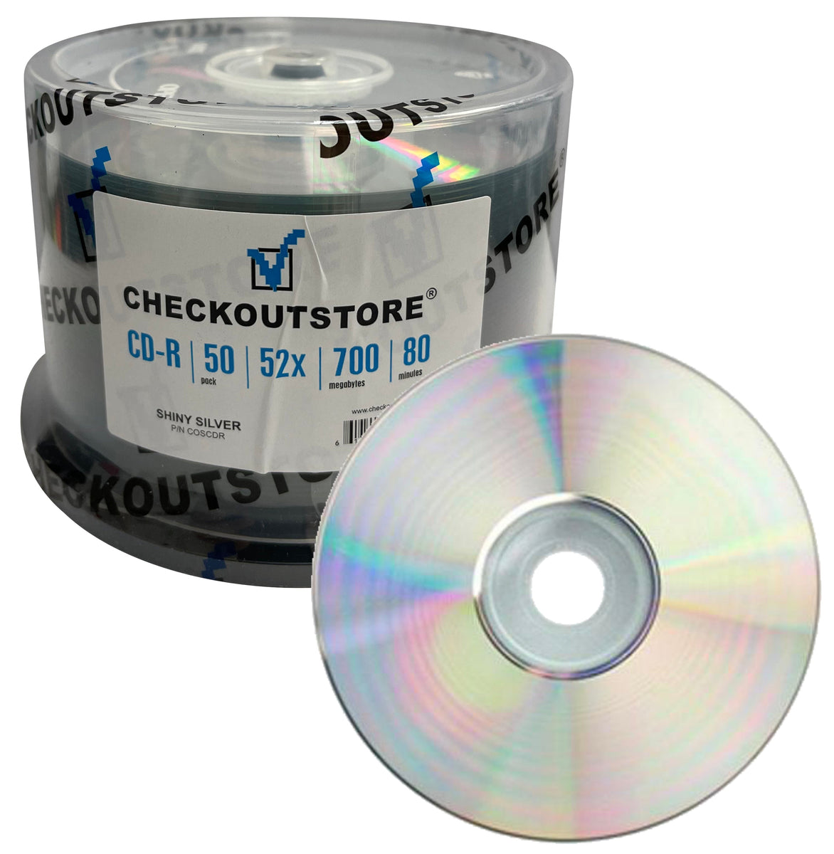 Grade A 52x CD-R 80min 700MB Shiny Silver [Discontinued ...