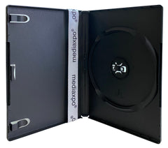 STANDARD Black Single DVD Cases 14MM /w Patented M-Lock Hub [Discontin ...