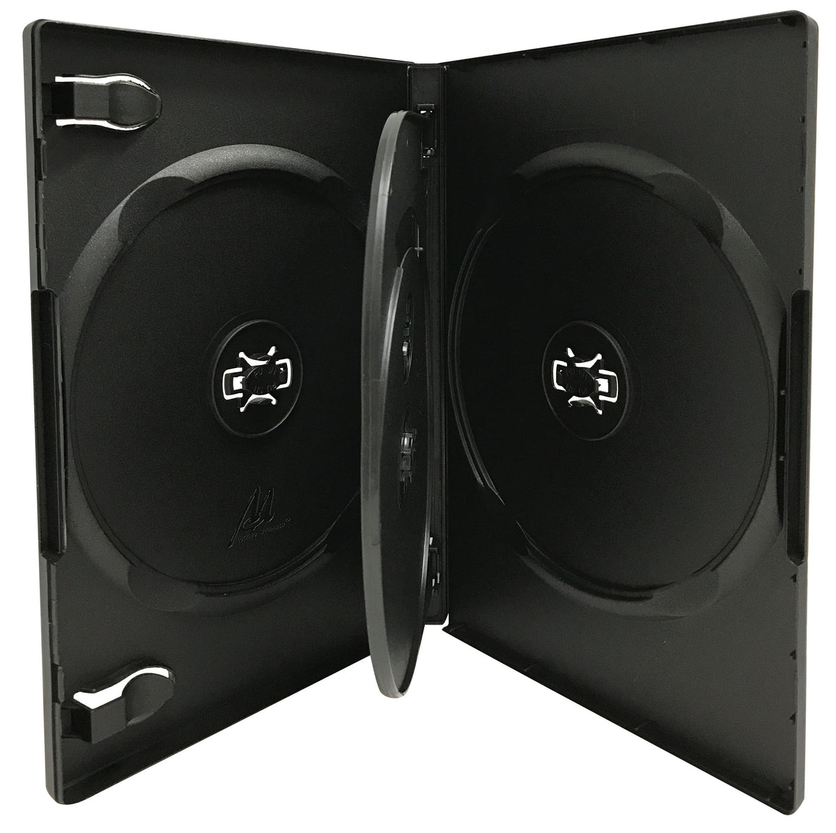 STANDARD Quad 4 Disc DVD Cases /w Patented M-Lock Hub [Discontinued ...