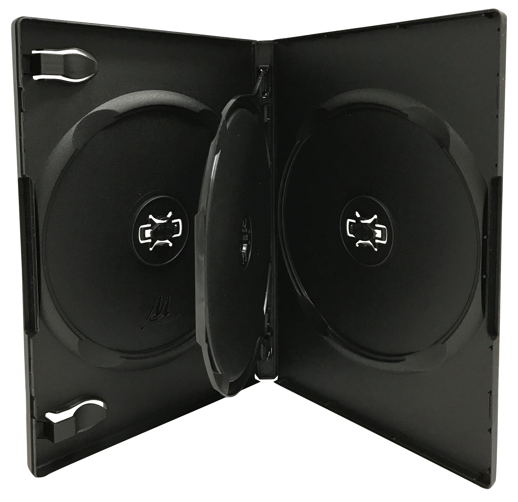STANDARD Triple 3 Disc DVD Cases /w Patented M-Lock Hub [Discontinued ...