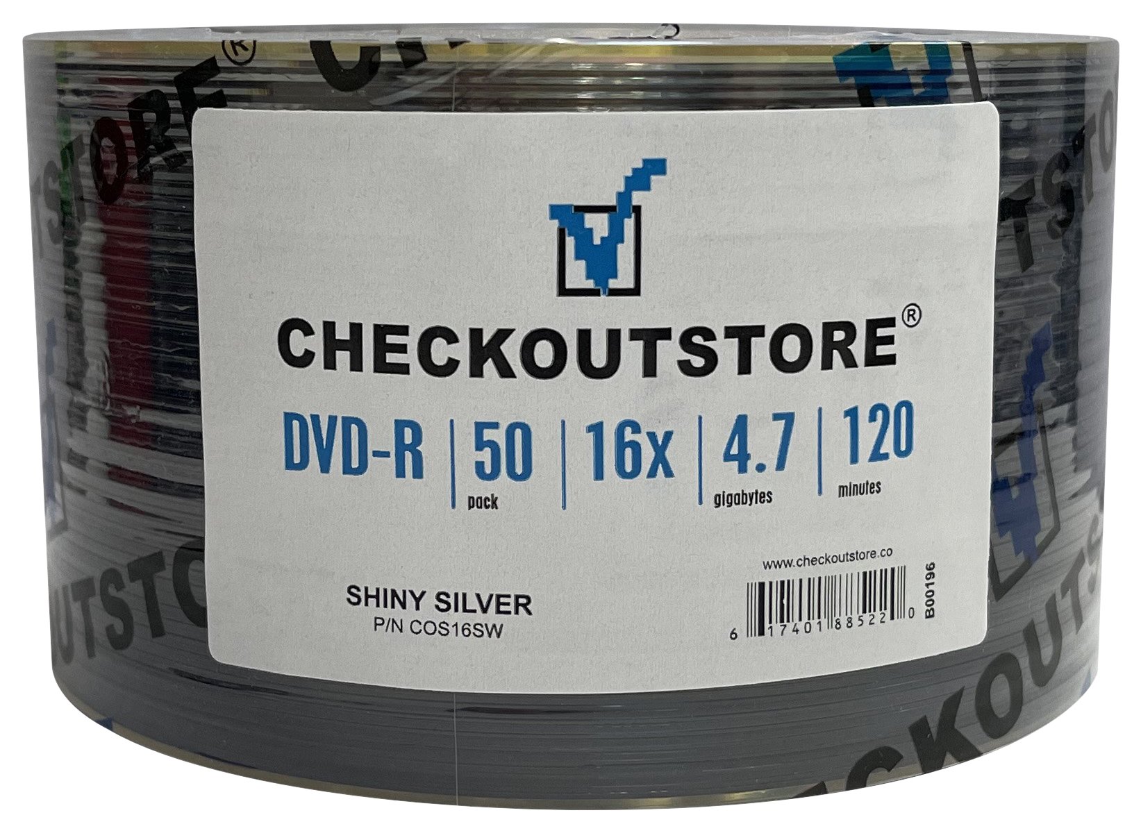 Grade A 16X DVD-R 4.7GB Shiny Silver (Shrink Wrap) – CheckOutStore.com