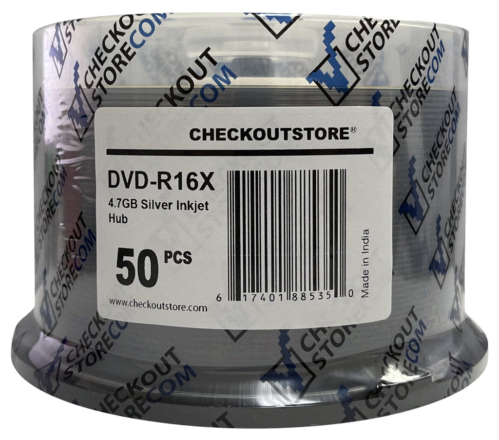 Grade A 16X DVD-R 4.7GB Silver Inkjet Hub Printable [Discontinued ...