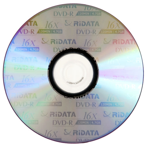 Ritek Ridata 16X DVD-R 4.7GB (RiData Logo on Top) [Discontinued ...