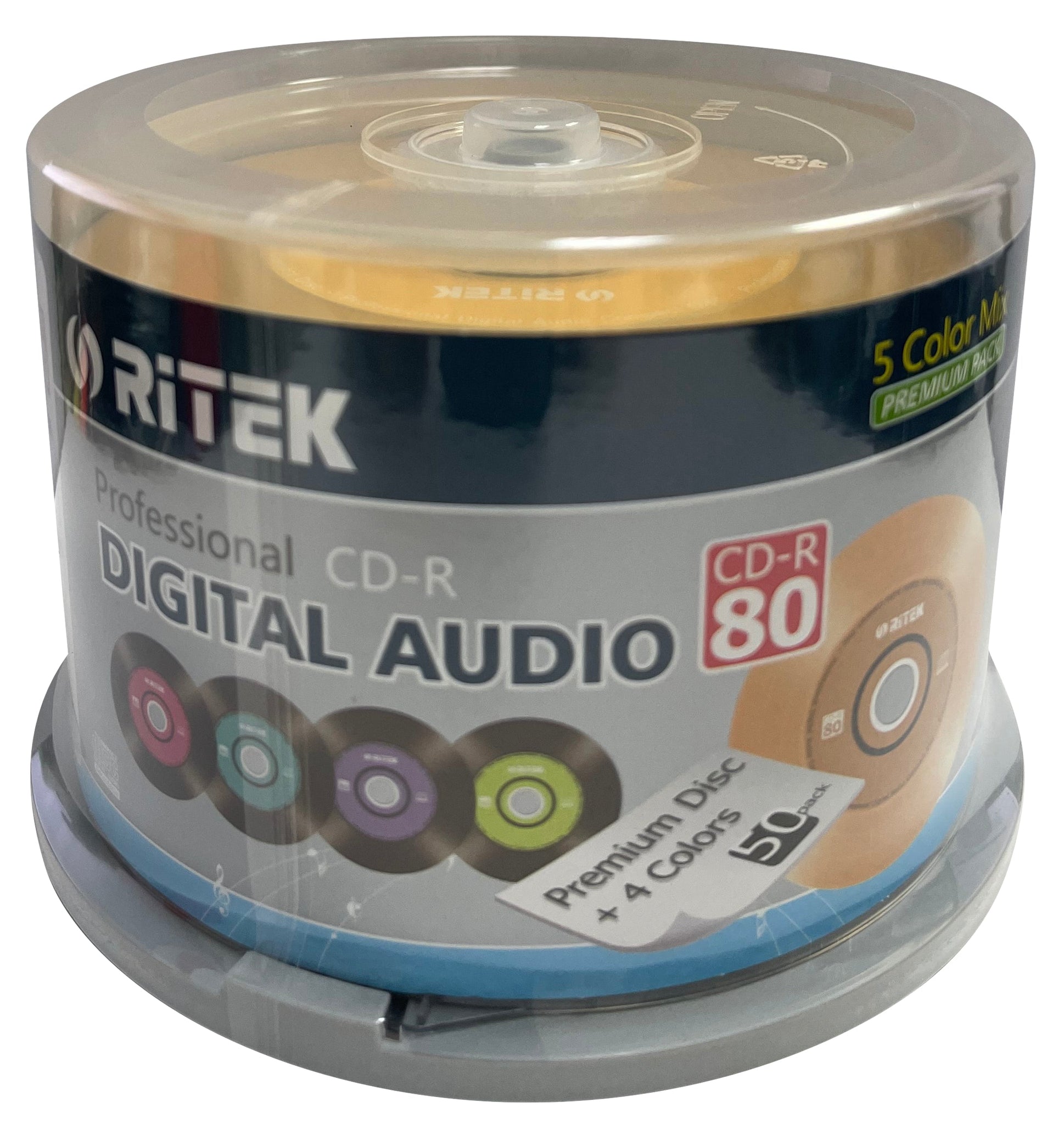 Ritek Ridata 52X CD-R 80min 700MB Color Digital Vinyl [Discontinued] – CheckOutStore.com