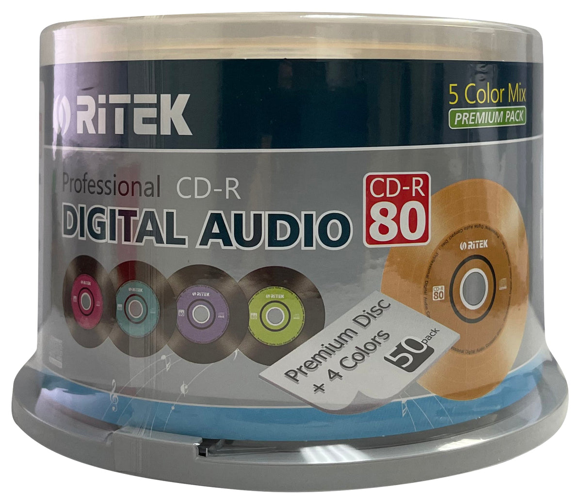 Ritek Ridata 52X CD-R 80min 700MB Color Digital Vinyl [Discontinued ...